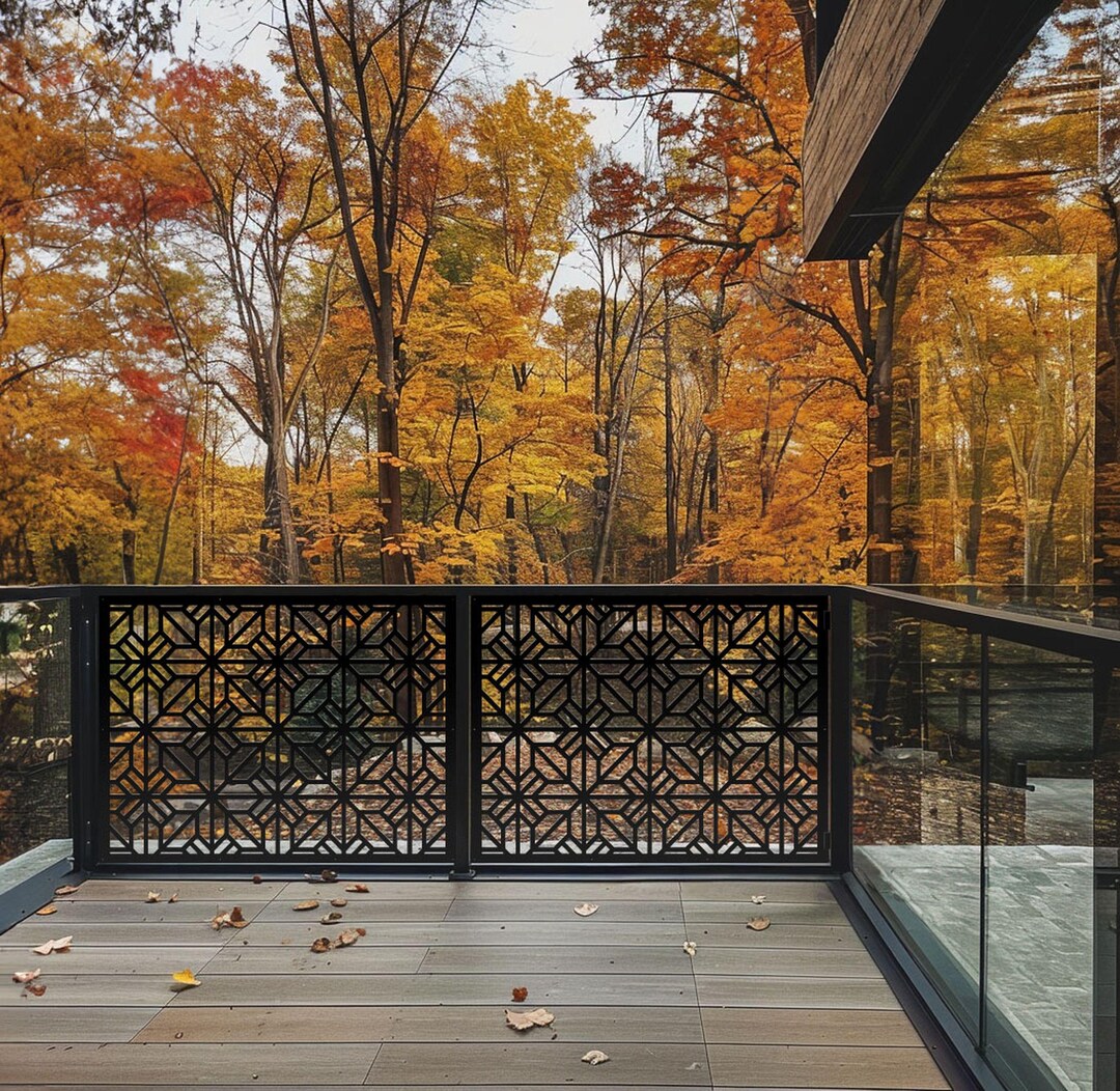 Aluminum Privacy Screen, Laser Cut Decorative Aluminum Privacy Panel ...