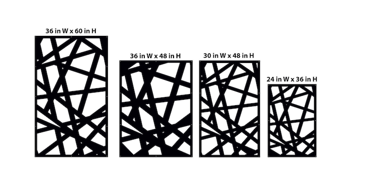 Modern Aluminum Privacy Screen, Rust Resistant Outdoor Panel - Etsy