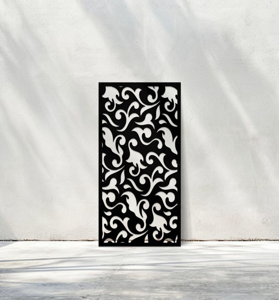 Artistic Wall Divider, Decorative Panel, Laser Cut Steel Screen, Home ...
