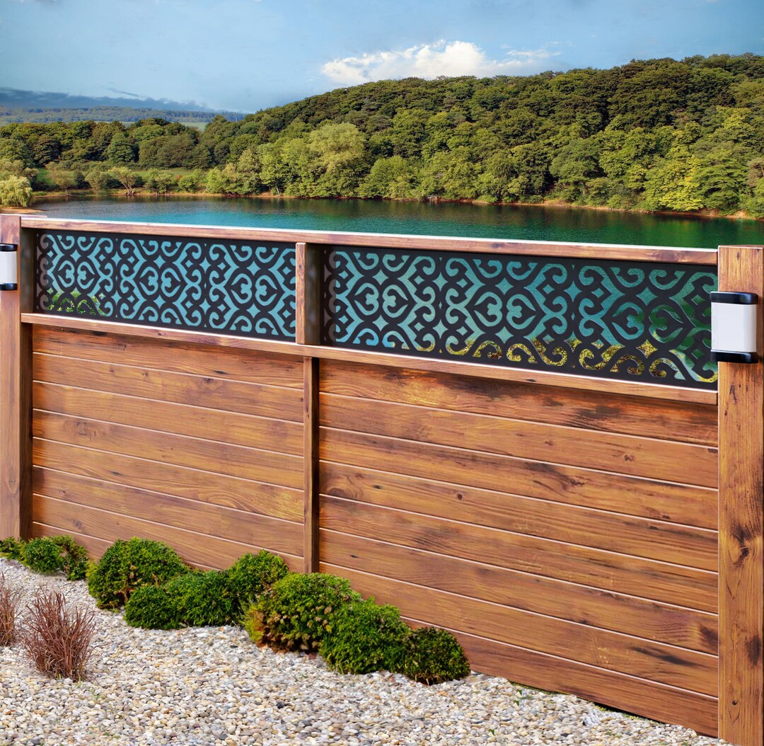 Aluminum Fence Panels Pattern, Metal Lattice Privacy Screen, Garden ...