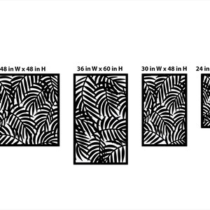 Metal Privacy Screen for Garden, Outdoor Decorative Aluminum Panel ...