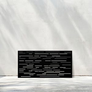 Metal Privacy Screen Panel, Modern Fence Insert, Garden Decor - Etsy