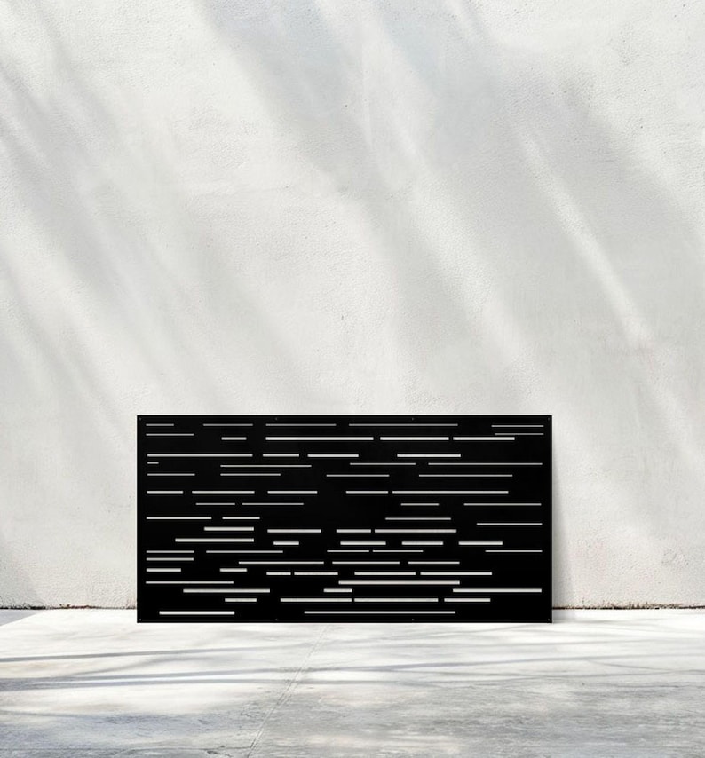 Custom Balcony Railing Panel, Metal Deck Privacy Screen, Laser Cut ...