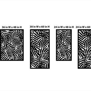 Metal Privacy Screen for Garden, Outdoor Decorative Aluminum Panel ...