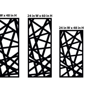Metal Privacy Screen Decorative Panel Outdoor Garden Fence Art, Metal ...