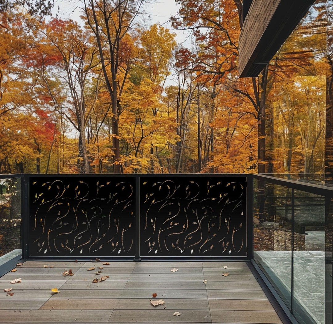 Outdoor Metal Privacy Screen Garden Decor Aluminum Panel Metal Panel ...