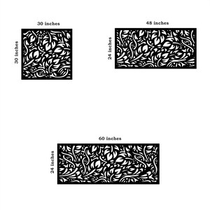 Metal Privacy Screen,fence,decorative Panel, Wall Art,staircase Inserts ...