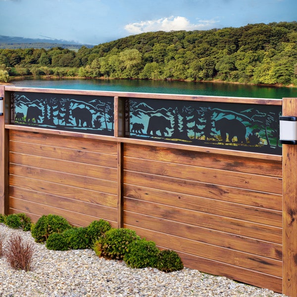 Fence Topper Privacy Metal Art - Etsy