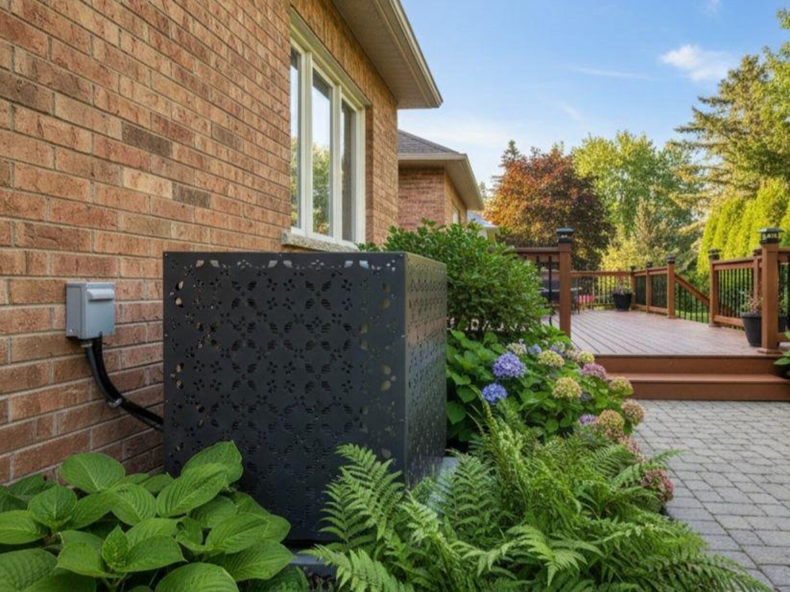 Outdoor AC Unit Screen, HVAC Cover Enclosure to Hide Equipment, Custom ...
