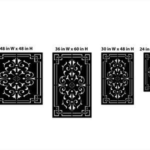 Outdoor Metal Privacy Screen Garden Decor Aluminum Panel Metal Panel ...