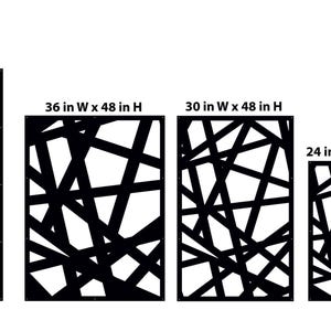 Metal Privacy Screen Decorative Panel Outdoor Garden Fence Art, Metal ...