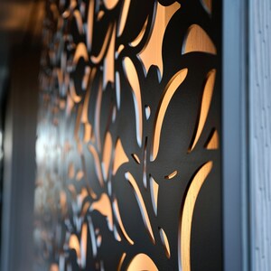 Decorative Modern Privacy Panel, Laser Cut Metal Privacy Fence Screen ...