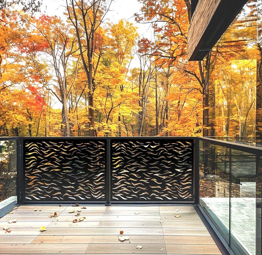 Metal Garden Privacy Screen, Aluminum Outdoor Panel, Decorative Fence ...