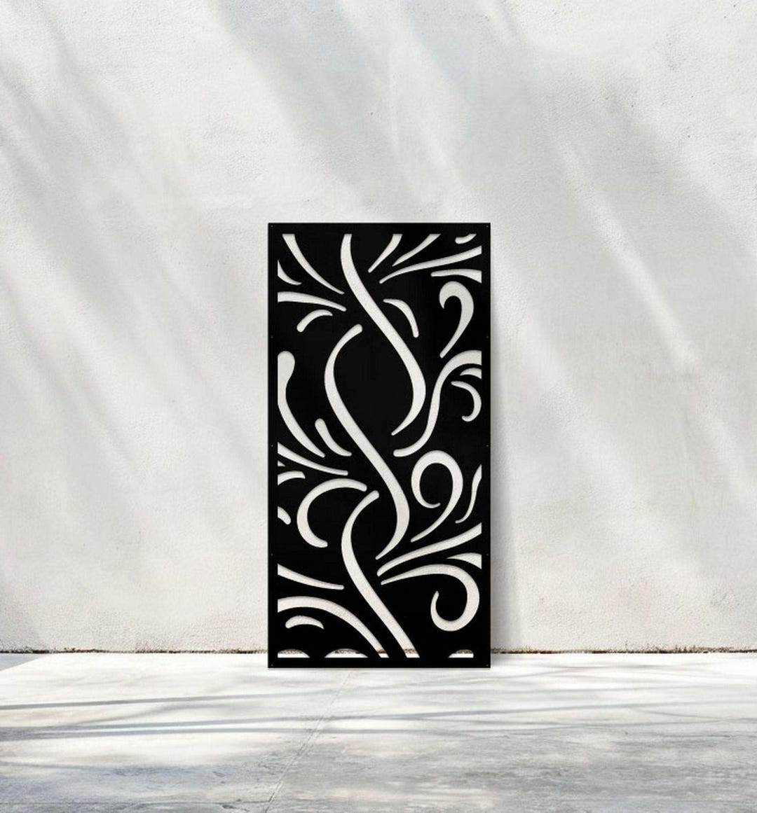 Metal Privacy Screen: Classic Swirls Aluminum Panel, Garden Art - Etsy