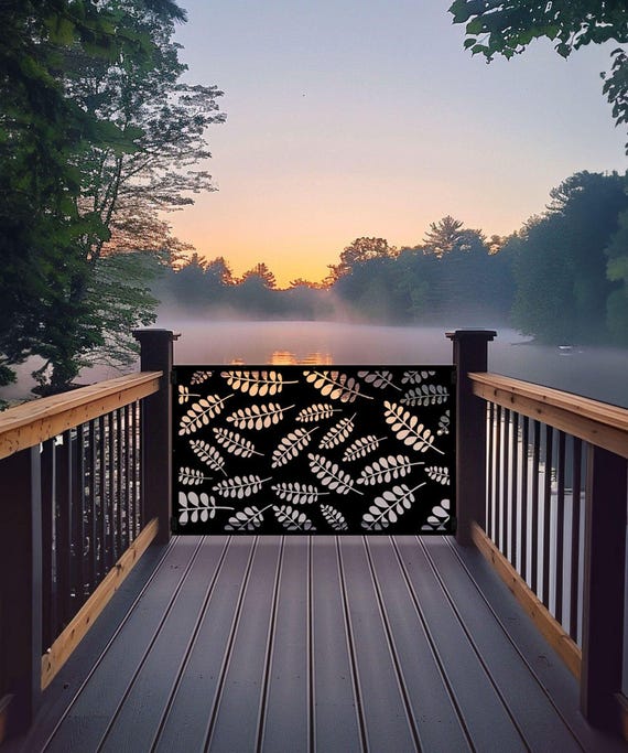 Laser Cut Metal Fence Pattern