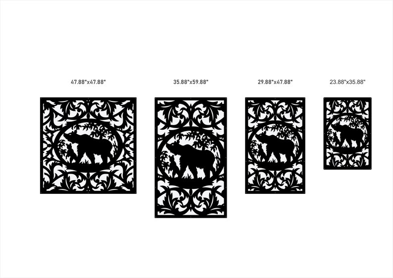 Aluminum Railing Panel Bears Panel Deck Panel Fence Panels - Etsy