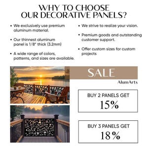 Outdoor Stair Railing, Metal Privacy Screen, Decorative Fence Panel ...