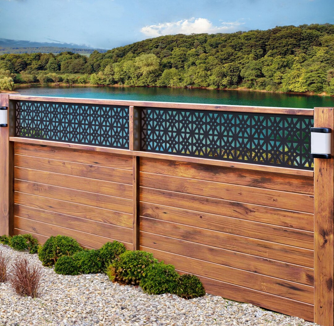 Garden Fence, Metal Screen Insert, Easy Install Privacy Panel, Stylish ...