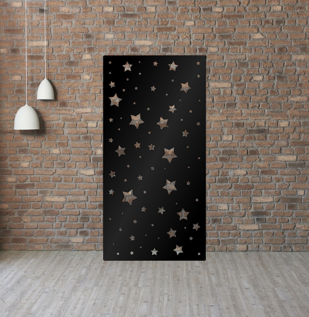 Star Panel Metal Privacy Screen Fence Decorative Panel - Etsy