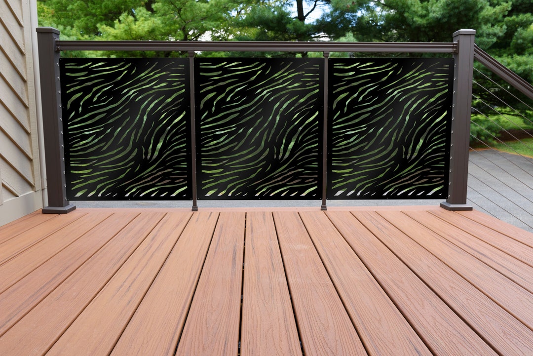 Aluminum Railing Panel, Metal Railing Panel, Zebra Panel, Balcony ...