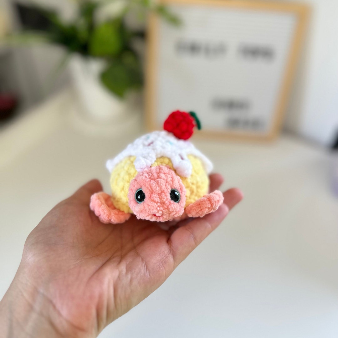 Crochet Ice Cream Turtle Plush Toy: Handmade Amigurumi - Etsy
