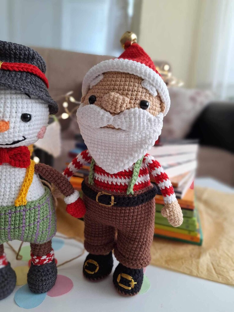 Crochet Santa & Snowman: Handmade Christmas Amigurumi Toys - Etsy
