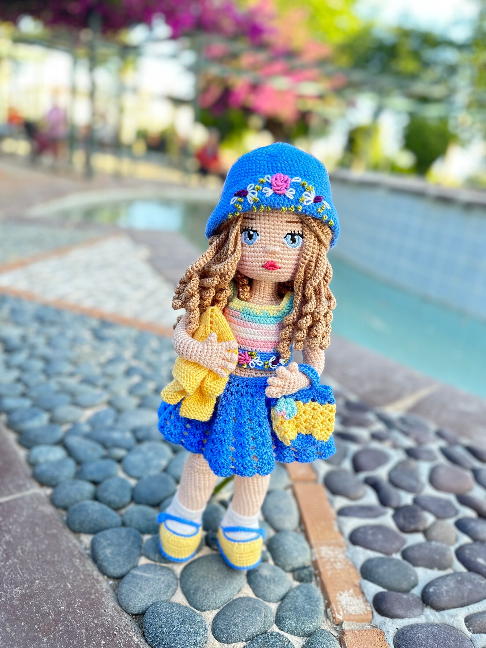 Crochet Summer Doll: Handmade Amigurumi Doll With Accessories - Etsy