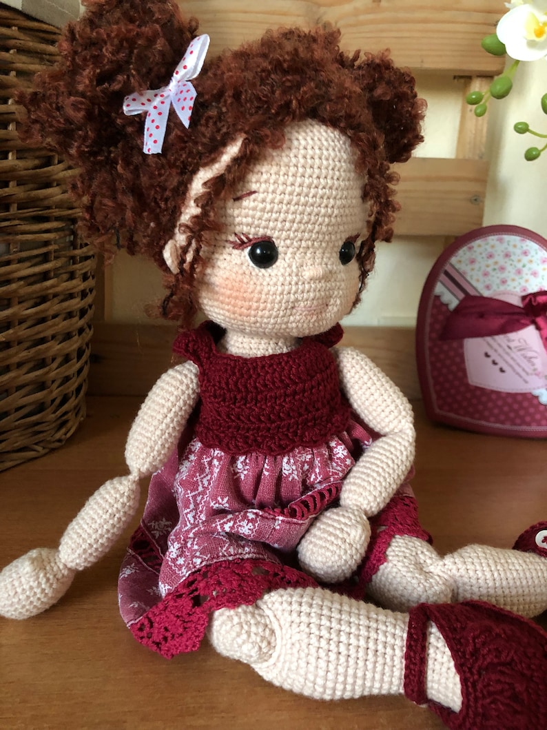 Crochet Big Doll Amigurumi Doll Handmade Waldorf Doll - Etsy