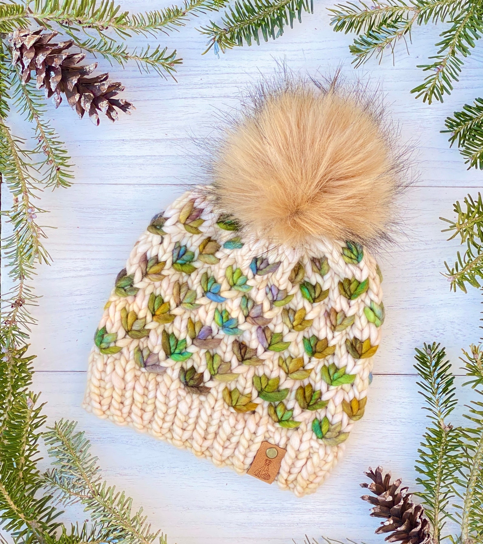 Luxury Lotus Flower Beanie Luxury Hand Knit Beanie Merino - Etsy