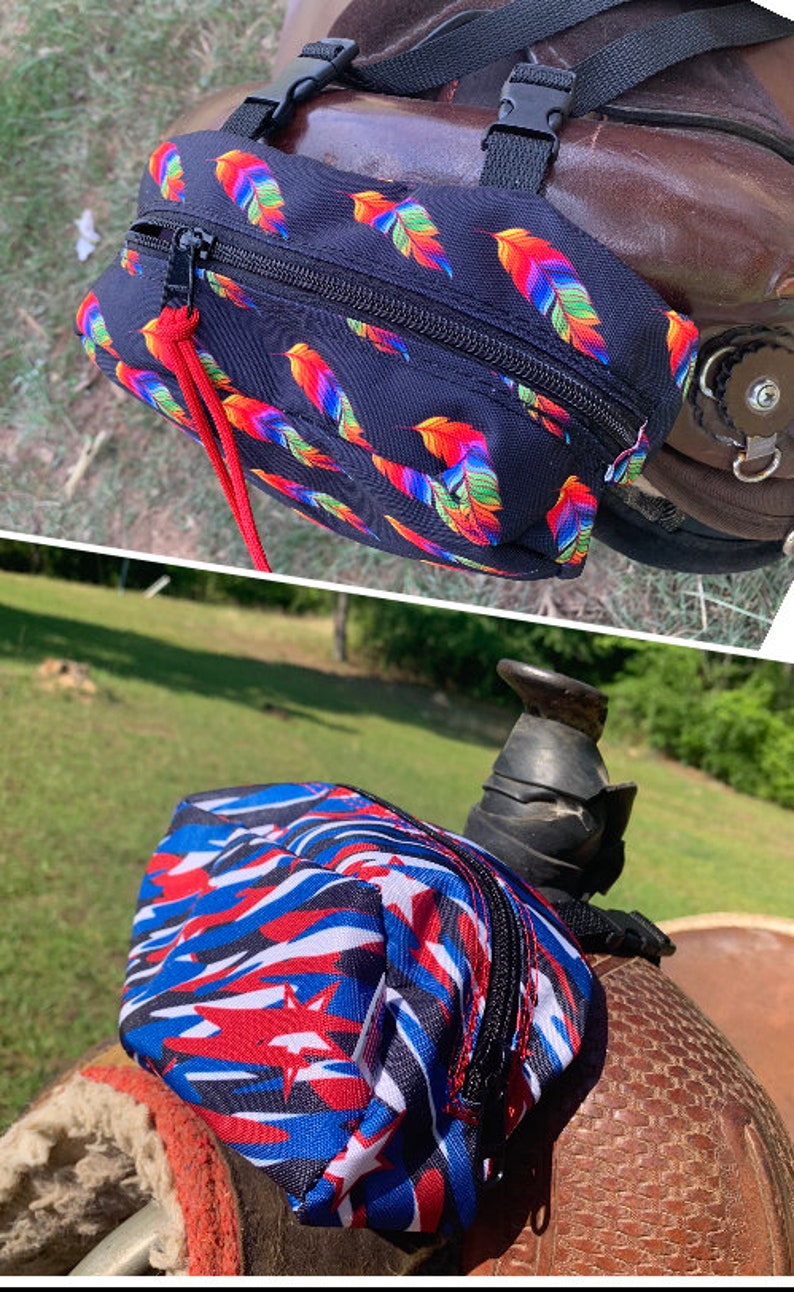 Horn Bag Saddlebag Endurance Trail Western TONS of Prints - Etsy