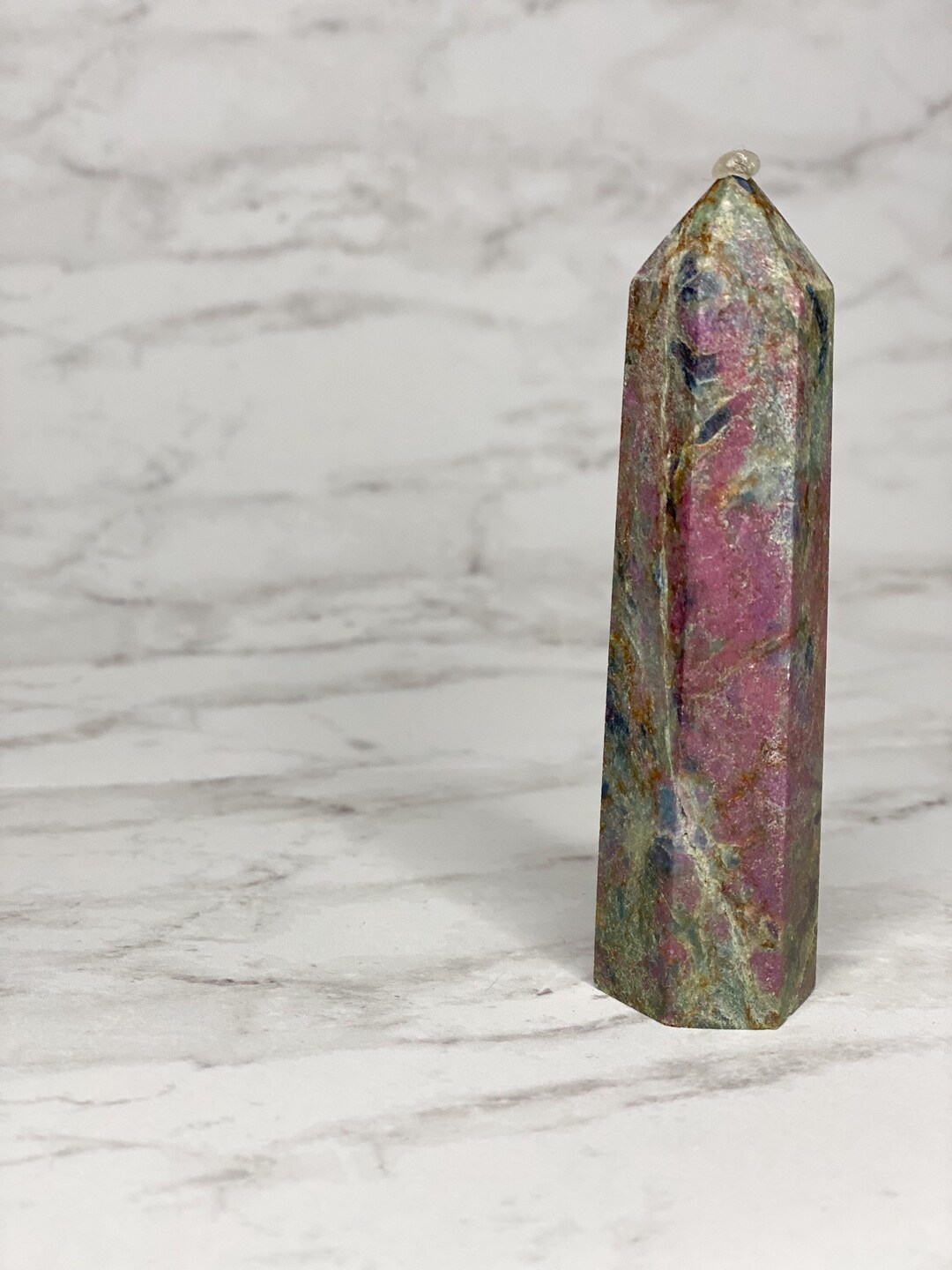 Ruby in Kyanite Tower | Crystal Point | Courage & Clarity Stone ...