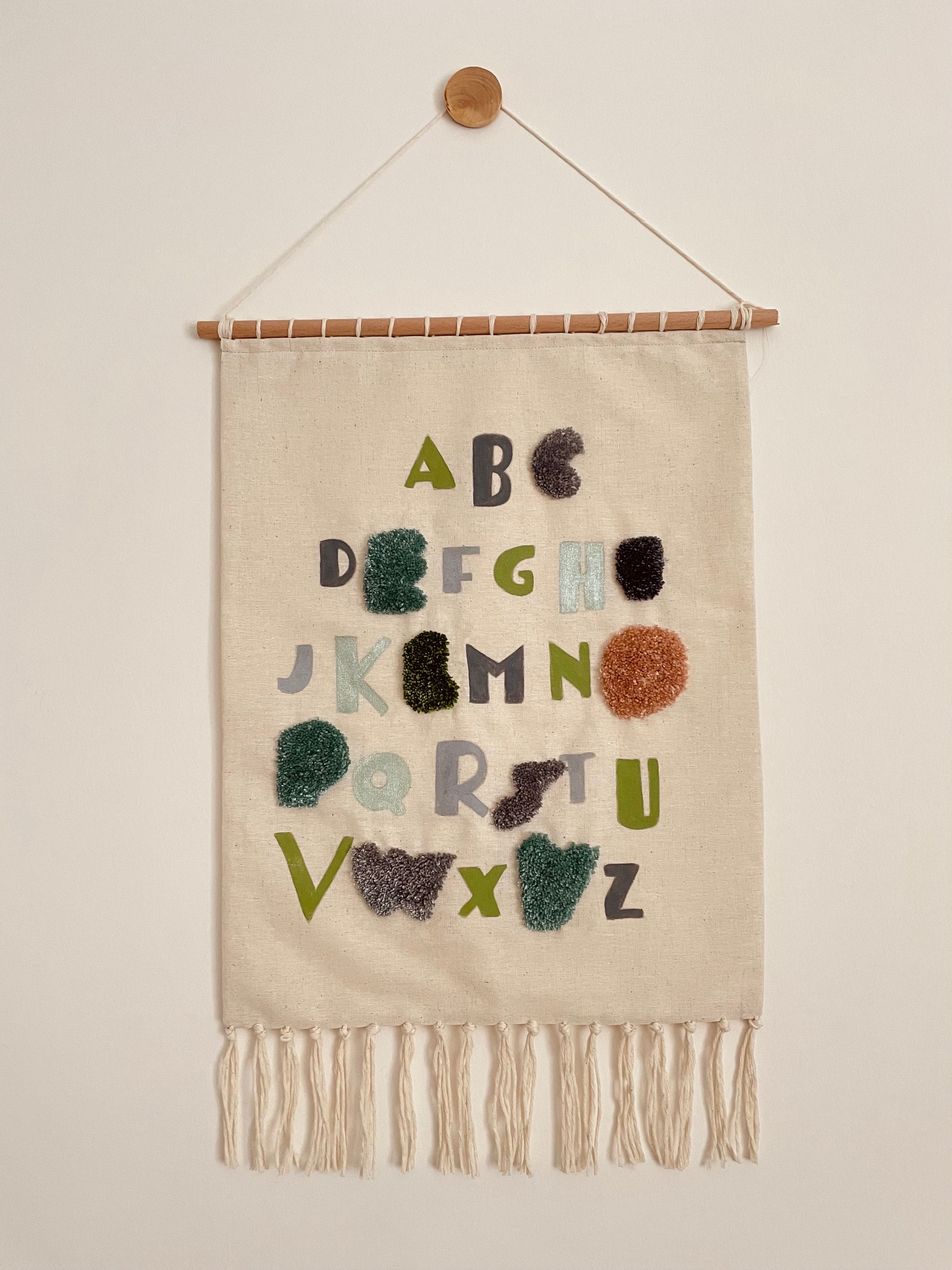 Coloring and Punch Alphabet Banners in Different Colors, Alphabet ...
