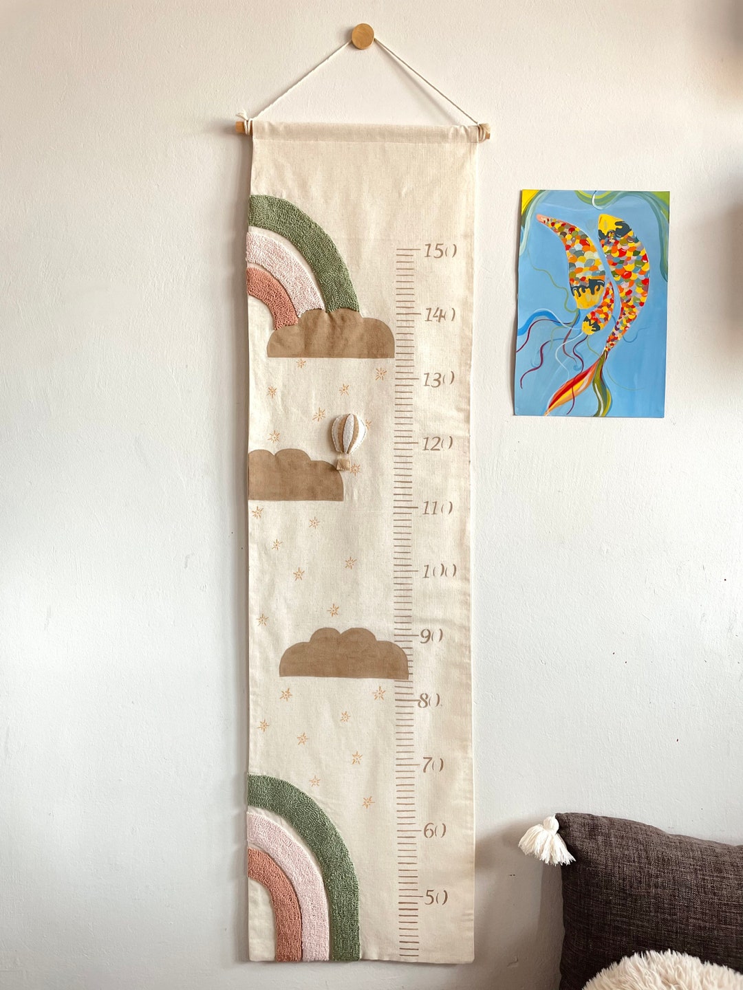 Kids Height Wall Chart Measure Me! Roll-up Door Frame Height Chart For ...