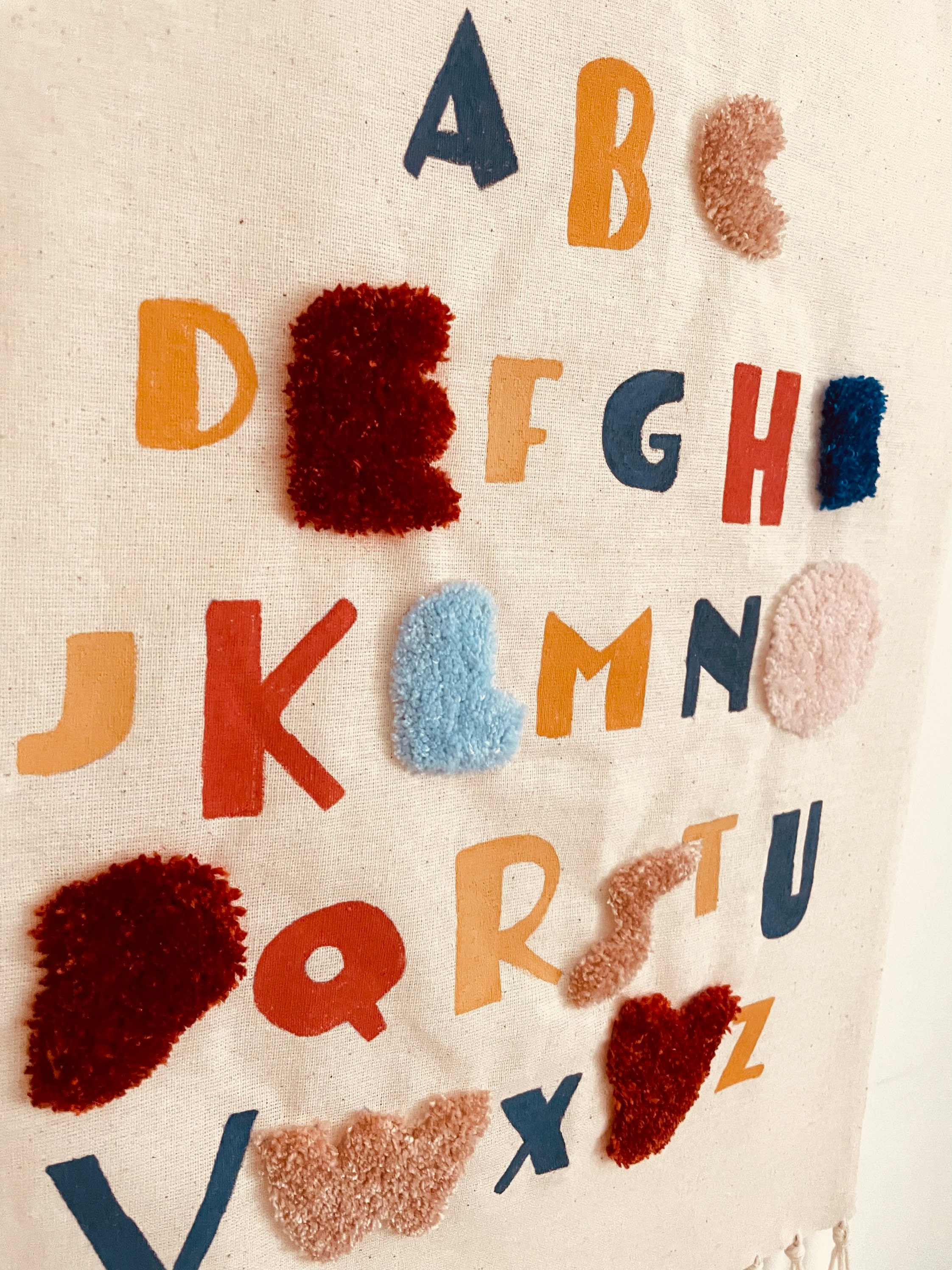 Coloring and Punch Alphabet Banners in Different Colors, Alphabet ...