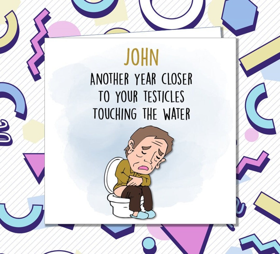 Funny Happy Birthday Rude Card Dad Friend Brother Husband Uncle Son ...