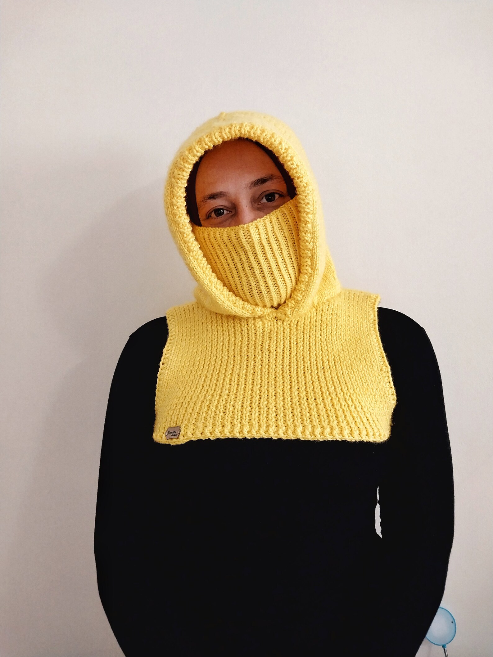 Handmade Wool Balaclava , Cozy Knit Snow Hat for Winter , Soft & Warm ...