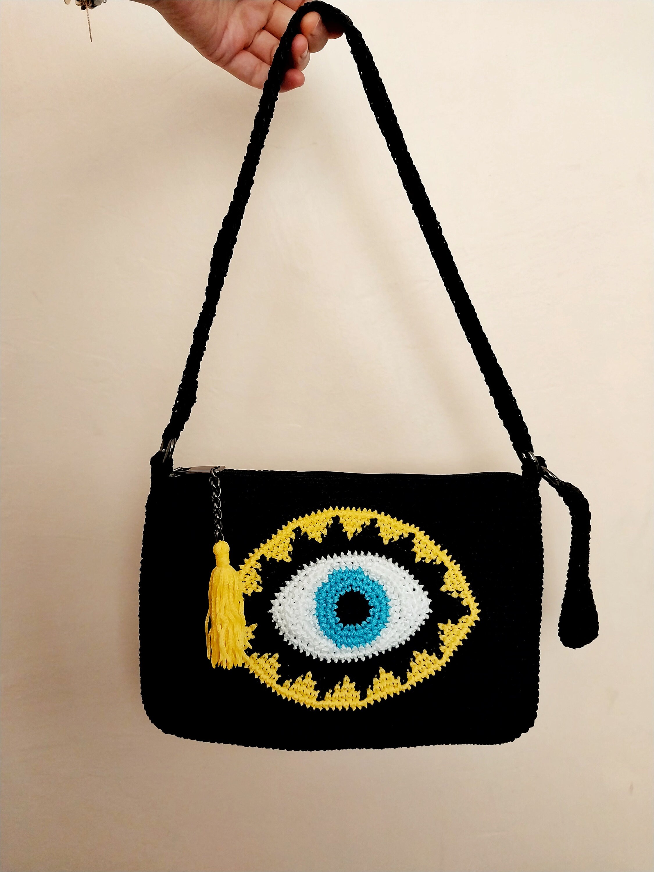 Gold Eye Nazar Handle Bag / Evil Eye Bags / Handmade Bags - Etsy