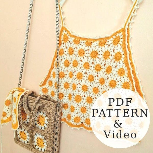 Crochet Daisy Top - Etsy