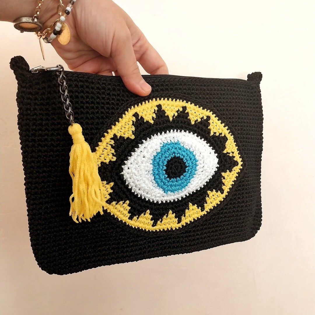 Gold Eye Nazar Handle Bag / Evil Eye Bags / Handmade Bags - Etsy