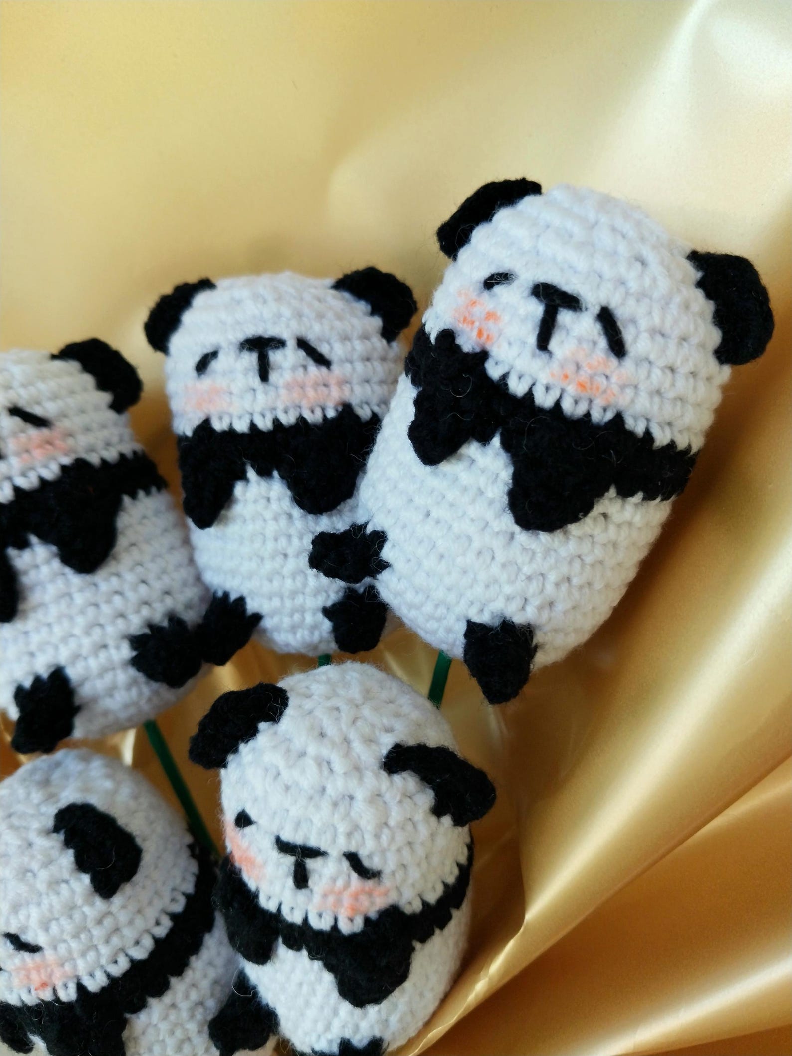Adorable Crochet Panda Bear Bouquet , Unique Amigurumi Animal Gift ...