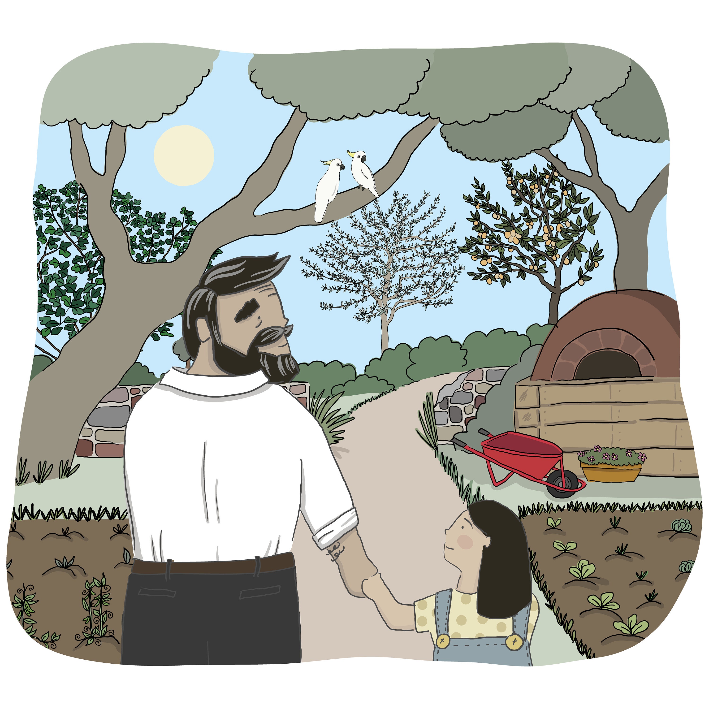 Gardening With Pappou Greek Bilingual Children's Book - Etsy