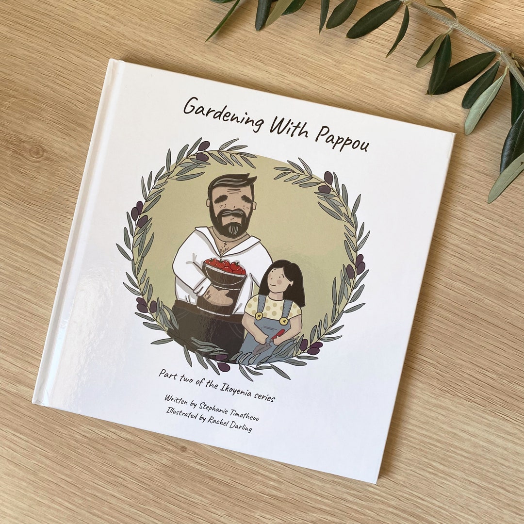 Gardening With Pappou Greek Bilingual Children's Book - Etsy