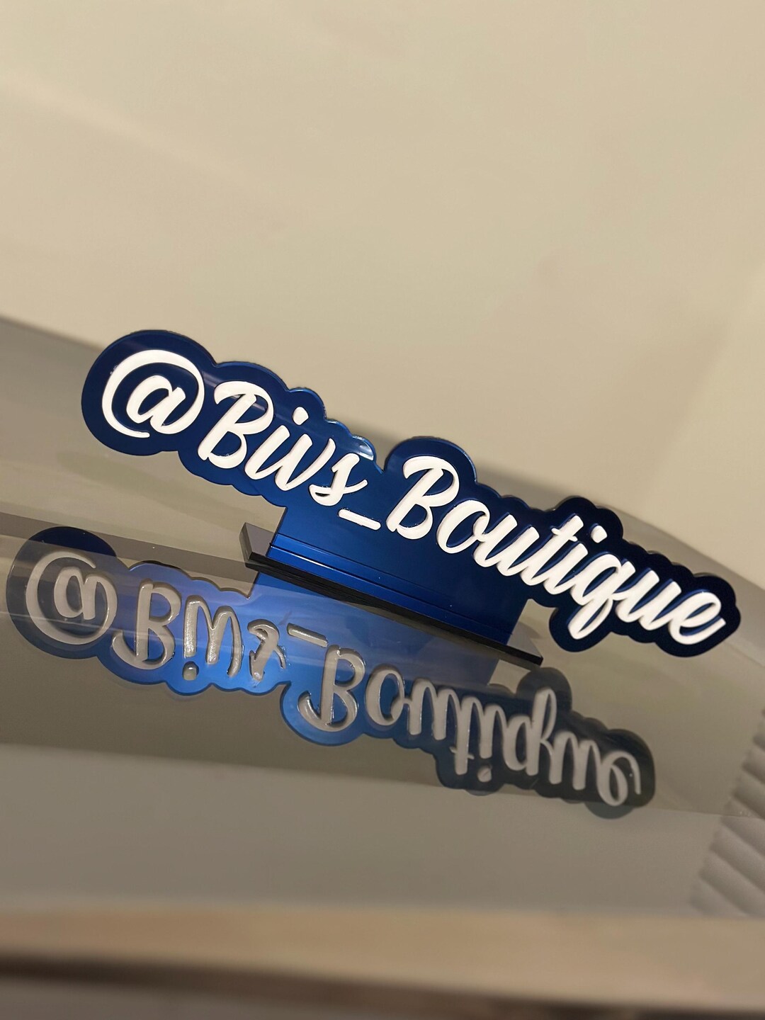 Acrylic IG Handle Sign - Etsy