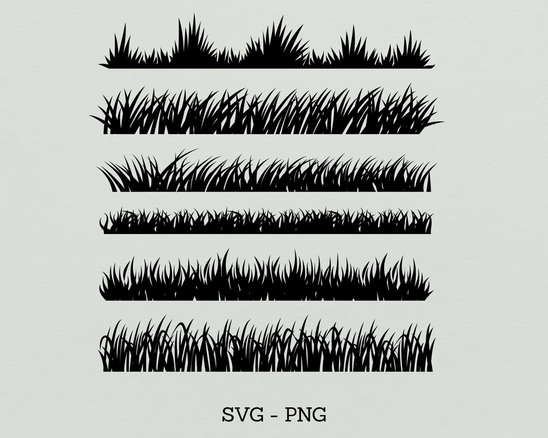 Grass Svg, Grass Border Svg, Grass Frame Svg, Digital Download, Grassy ...