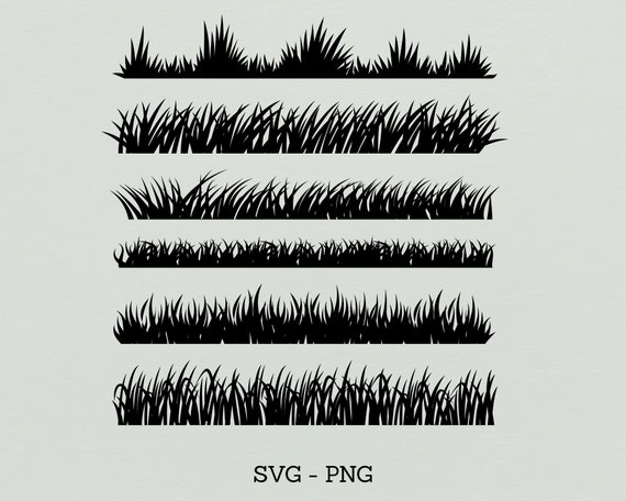 Grass Svg Grass Border Svg Grass Frame Svg Digital | Etsy