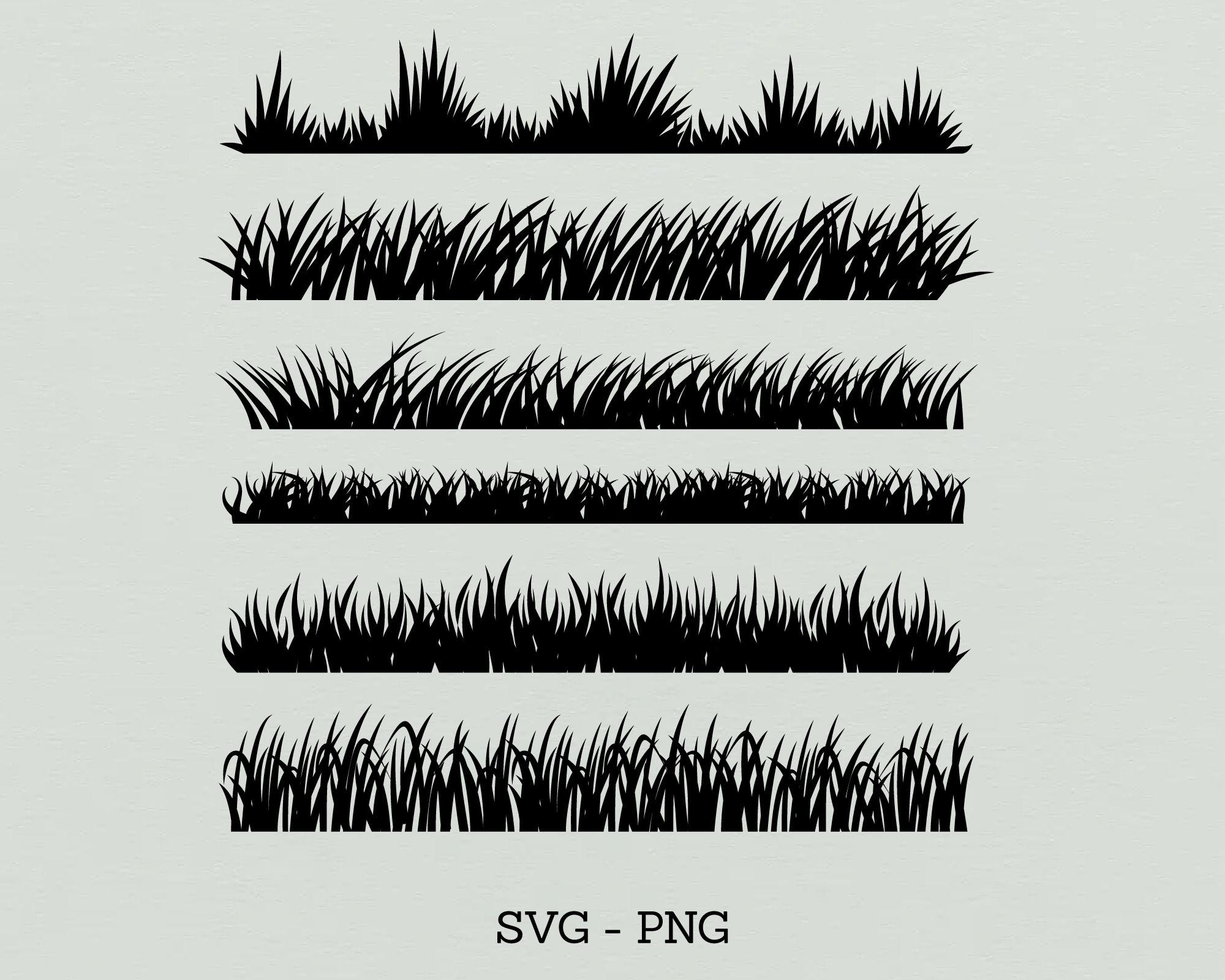 Grass Svg, Grass Border Svg, Grass Frame Svg, Digital Download, Grassy ...