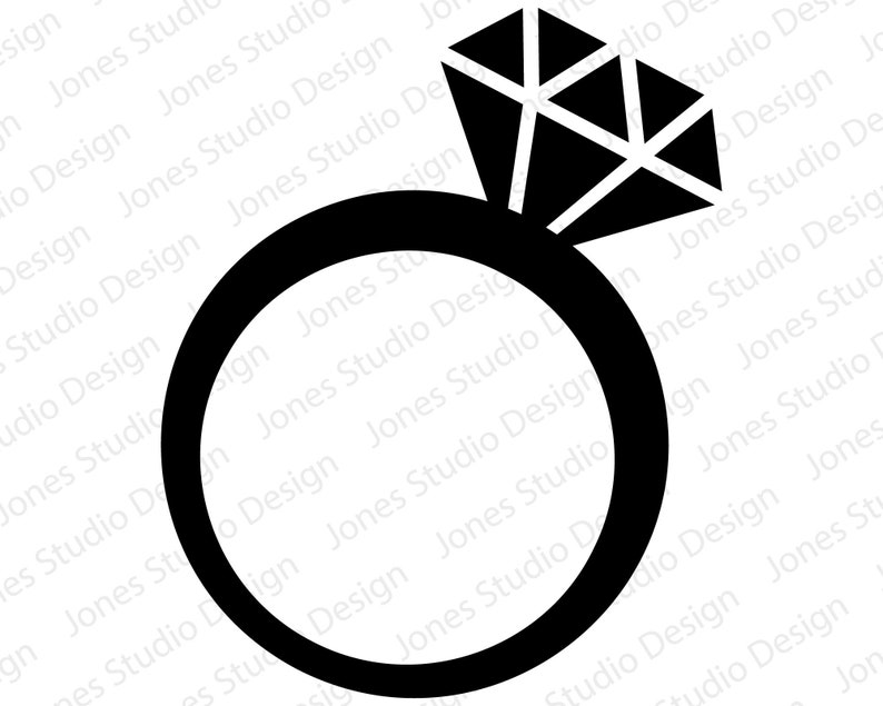 Rings Svg Printable Wedding Rings Svg Diamond Ring Svg - Etsy