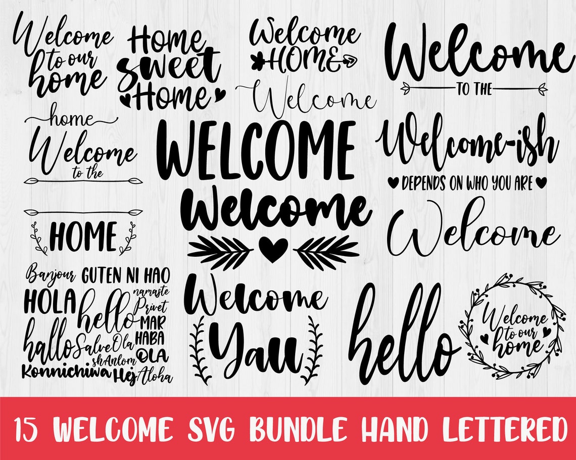 Welcome Svg Digital Download Welcome Sign Svg Printable - Etsy
