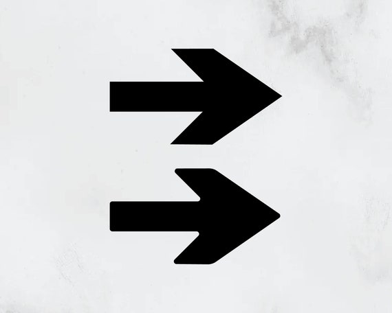 Simple Arrow Svg Digital Download Basic Arrows Svg Arrows - Etsy