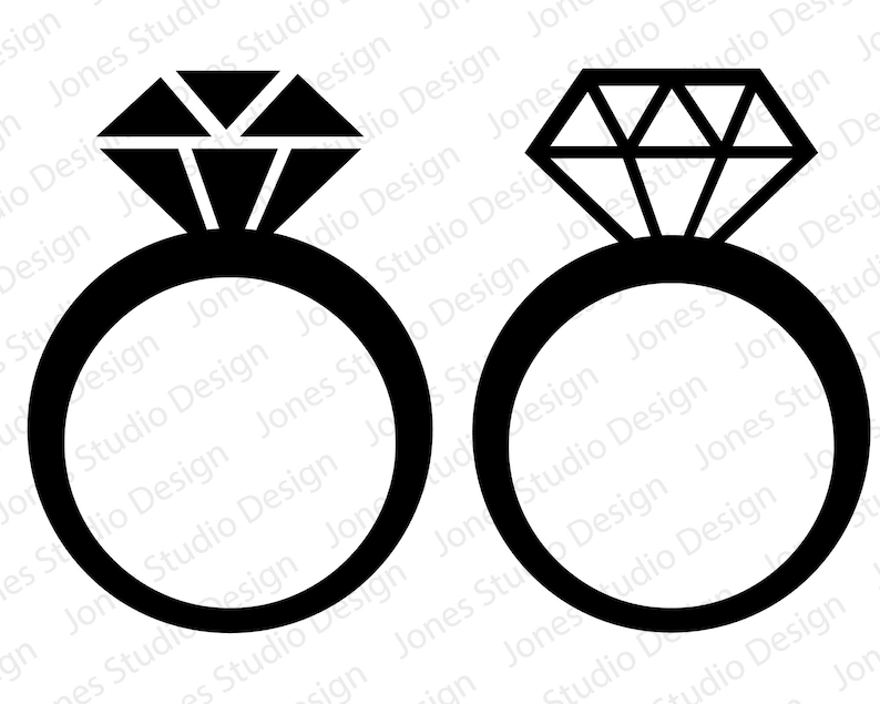 Wedding Rings Svg Wedding Party Svg Printable Rings Svg - Etsy